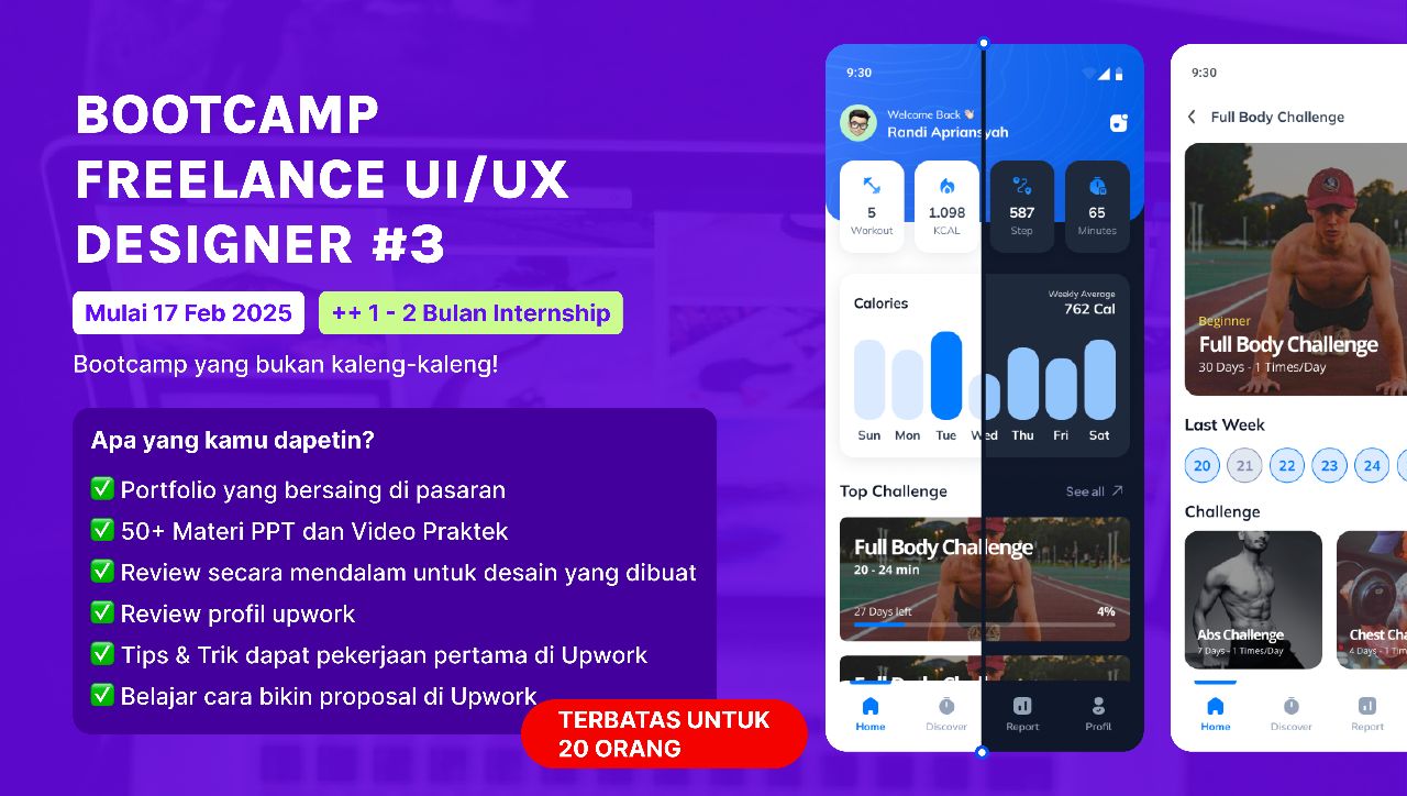 Bootcamp UI/UX Designer & Freelancer Batch 3 | BATULONCATAN