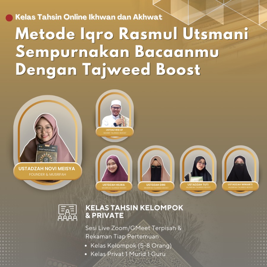 Kelas Tahsin Online | Tajweed Boost