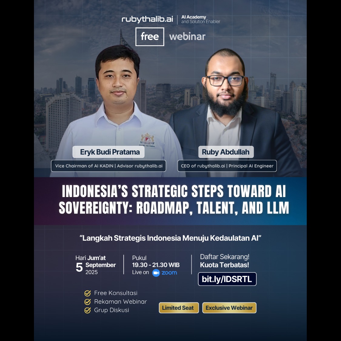 Free Webinar : Indonesia’s Strategic Steps Toward AI Sovereignty: Roadmap, Talent, and LLM ...